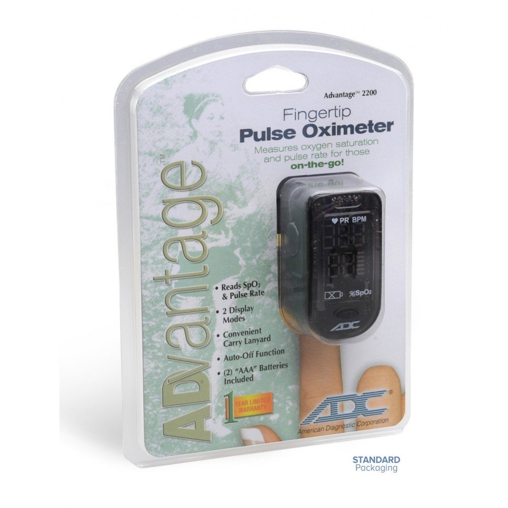 ADC Advantage 2200 Fingertip Pulse Oximeter | MyStethoscope.com