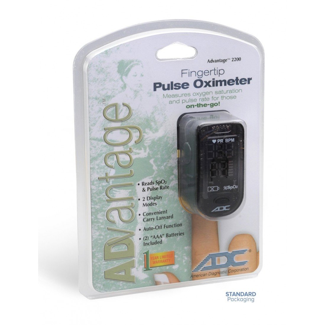 ADC Advantage 2200 Fingertip Pulse Oximeter | MyStethoscope.com
