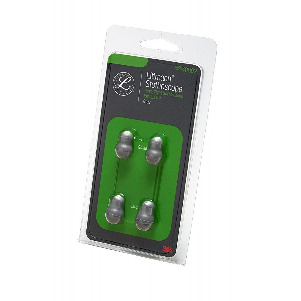 Littmann Eartips Kit, Large and Small, Gray | MyStethoscope.com